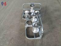 China Corner Ground Roller with Galvanized Steel Frame and High-Strength Nylon Rollers for Smooth Cable Transition for sale