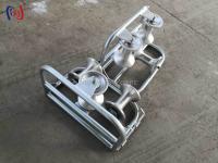 China Corner Ground Roller with Galvanized Steel Frame and High-Strength Nylon Rollers for Smooth Cable Transition for sale