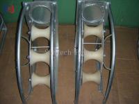 China C Series Multi-Roller Heavy Duty Cable Entrance Protection Roller with Galvanized Steel Frame for sale