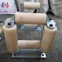 China Heavy Duty Framed Cable Roller with Corrosion Resistant Galvanized Steel Frame and Multiple Nylon Rollers for sale
