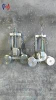 China Grounding Block with Spring Loaded Conductive Contact Hot-Dip Galvanized Steel and High Conductivity Copper Cable for sale