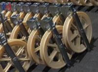 China Helicopter Stringing Block with Large Diameter Sheave High Load Capacity and Lightweight Structural Frame for Transmission Line Construction for sale