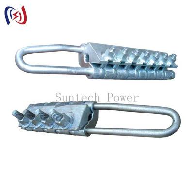 China Bolt Type Anti Twist Rope Gripper Come Along Clamp with 20-100KN Rated Load and High Tensile Steel Construction for sale