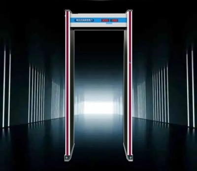 China 240V Airport Security Door Metal Detector With Temperature Sensor Scanner for sale