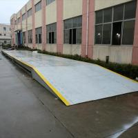 China Checker Plate Truck Scale 3*18m (SCS-100T) Weighbridge Surface Mounted With Steel Ramp for sale