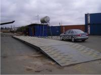 China 3x16m 60Ton Heavy Duty Digital Truck Scale Weighbridge With Steel Ramps for sale