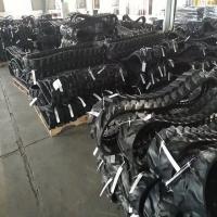 China Excavator Parts Rubber Track Pad  All Size Track  For Caterpillar SK210  800mm 700mm 600mm 500mm 450mm 400mm  Large Rubber Track for sale