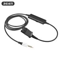 China Wired Headset QD Cable, Quick Disconnect to 3.5mm 4-Pole Audio Adapter Cord for Laptop Smart Phones and Tablets for sale