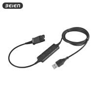 China Headset QD Cable to USB Plug, Quick Disconnect Connection Cord for PC for sale