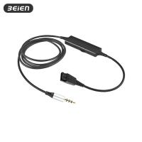China QD Quick Disconnect QD Cable to 3.5mm 4-Pole TRRS Adapter for Mobile Phones, Tablets & Laptops for sale