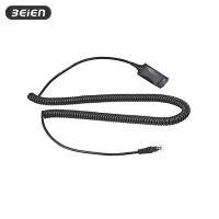 China BNQD Quick Disconnect to RJ9 4P4C Headset Cable for Call Centers & Desk Telephones for sale