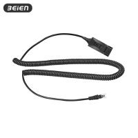 China BNQD Quick Disconnect to RJ9 4P4C Headset Cable with mute for Call Centers & Desk Telephone for sale