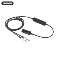 China BNQD Quick Disconnect QD To Dual 3.5mm 4 Pole Headset Cable With Inline Control For PC for sale