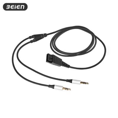 China Quick Disconnect(QD) Cable to 3.5mm Dual Plug for PC for sale
