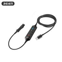 China BNQD Quick Disconnect to Type C Cable with Noise Cancelling and Inline Control for PC Tablet for sale