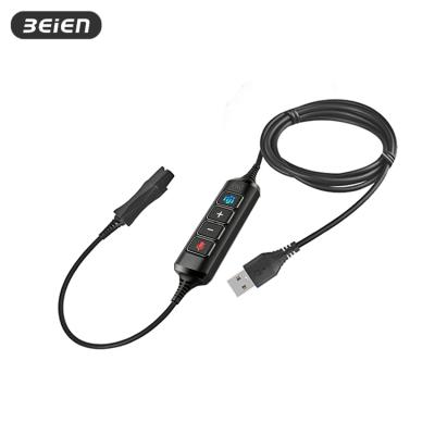 China BNQD Quick Disconnect to USB Cable with Noise Cancelling and Inline Control for PC for sale