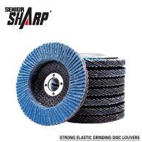 China Good Performance and Durable Blue Abrasive Flap Disc Good Quality Flap Disc 100mm Handful Flap Disc Abrasive for sale