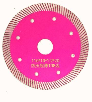 China Turbo Super Thin Factory Sale High-end Sinter Cutter Ceramic Dry Circle Cutting Disc Porcelain Tile Diamond Saw Blade for sale