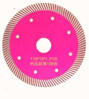 China Sintered Ultra Thin Turbo Diamond Saw Blade Ceramic Tile Cutting Wheel 4.5 Inch Tool Porcelain Cutter Disc for sale