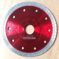 China 105/115/ 125mm Hot pressed super thin turbo diamond cutting disc turbo diamond saw blade for granite ceramic marble for sale