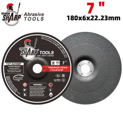 China 7 Inch 180X6/1.6X22.2mm  Polish Disc Grinding Wheel Abrasive Tool Manufacturing Machine for sale