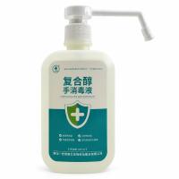 China Compound Alcohol Hand Disinfectant 500ml Pump Bottle with Ethanol and PHMB for sale