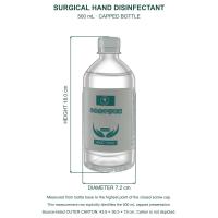 China Surgical Hand Disinfectant Liquid in a 500ml Capped Bottle for Bulk Supply for sale