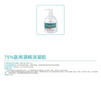 China 75% Alcohol Sanitizer Gel in a 500ml Round Bottle with Dispensing Pump for sale