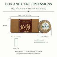 China Qiai Mugwort Cake Gift Box with Eight Individually Wrapped Cakes for sale