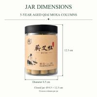 China 5-Year Aged Qiai Moxa Columns in a 54-Piece Jar for Wholesale Supply for sale