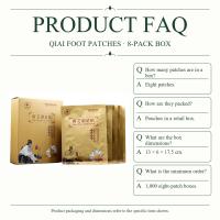China Qiai Mugwort Foot Patches in an 8-Piece Box for Wholesale Supply for sale