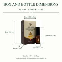 China Qiai External Skin Spray 20ml Brown Bottle with Individual Retail Box for sale
