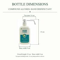 China Compound Alcohol Hand Disinfectant 500ml Pump Bottle with Ethanol and PHMB for sale