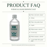 China Surgical Hand Disinfectant Liquid in a 500ml Capped Bottle for Bulk Supply for sale