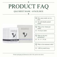 China Qiai Moisturizing Sheet Mask 25ml x 6 Silver Box for Wholesale Supply for sale