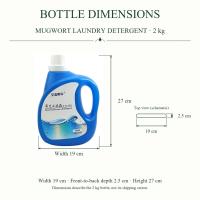 China Mugwort Laundry Detergent 2kg Bottles in a 6-Bottle Wholesale Carton for sale