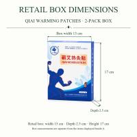 China Qiai Mugwort Warming Patches in a Blue Two-Piece Wholesale Box for sale