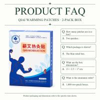 China Qiai Mugwort Warming Patches in a Blue Two-Piece Wholesale Box for sale