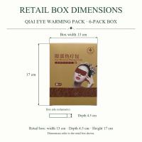 China 6-Piece Individually Packed Qiai Eye Warming Pack Wholesale Box for sale