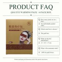 China 6-Piece Individually Packed Qiai Eye Warming Pack Wholesale Box for sale