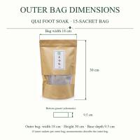 China Qiai Mugwort Foot Soak Pack with 15 Inner Sachets for Wholesale Supply for sale