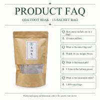 China Qiai Mugwort Foot Soak Pack with 15 Inner Sachets for Wholesale Supply for sale