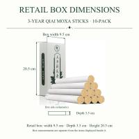 China Three-Year Aged Qiai Moxa Sticks in a 10-Piece Box for Wholesale for sale