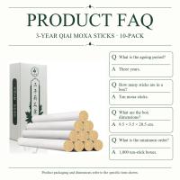 China Three-Year Aged Qiai Moxa Sticks in a 10-Piece Box for Wholesale for sale