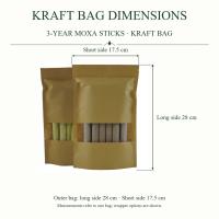 China Three-Year Mugwort Moxa Sticks in a 10-Piece Kraft Pouch for Wholesale for sale