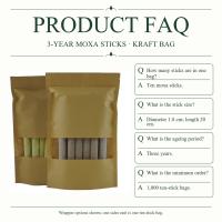 China Three-Year Mugwort Moxa Sticks in a 10-Piece Kraft Pouch for Wholesale for sale