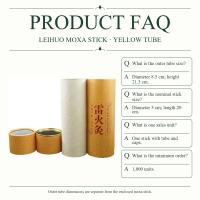 China Thunder Moxa Roll with Yellow Printed Tube for Wholesale Supply for sale