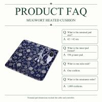 China Mugwort Heated Cushion, Nominal 42 x 42 cm, with 350 g Inner Pad for sale