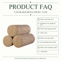 China 8 cm Mugwort Moxa Stick, 20 cm Long, Three-Year Aged Loose Format for sale