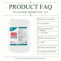 China 75% Medical Alcohol Disinfectant Solution in a 25L Bulk Supply Drum for sale